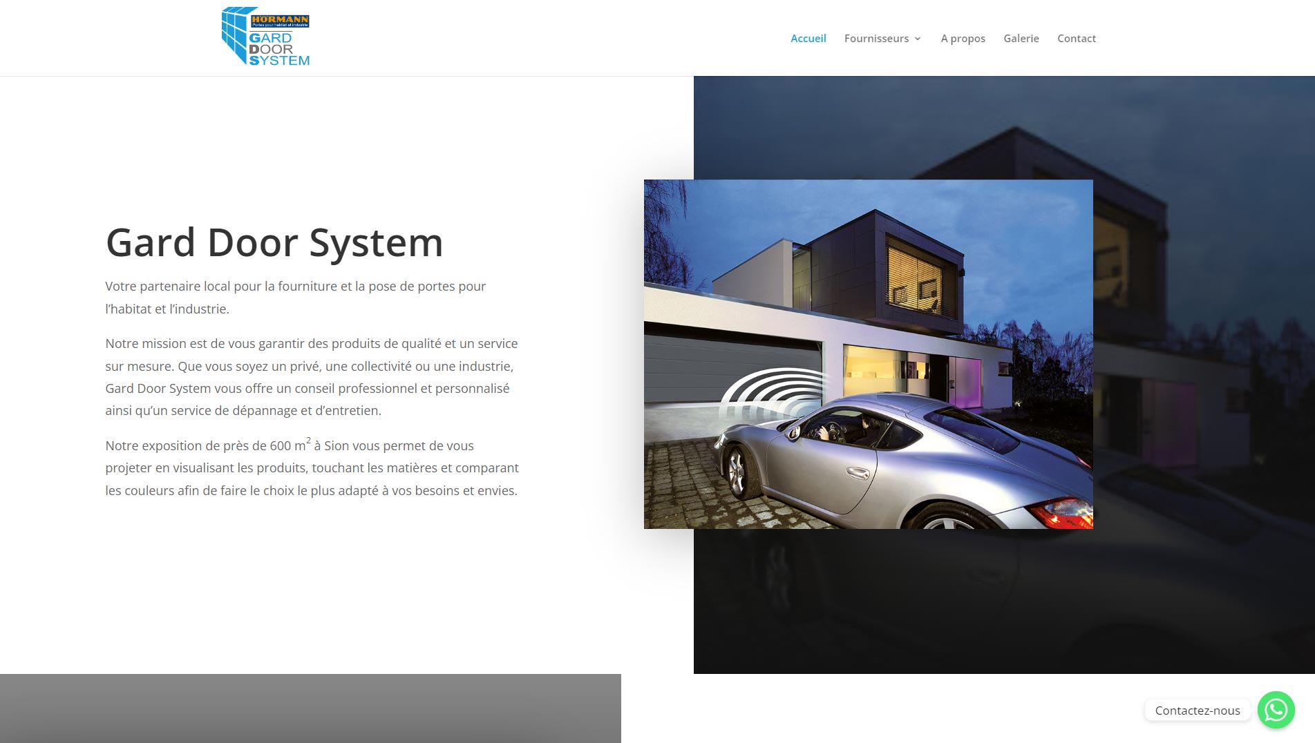 Gard Door System | Site web - AlpSoft SA